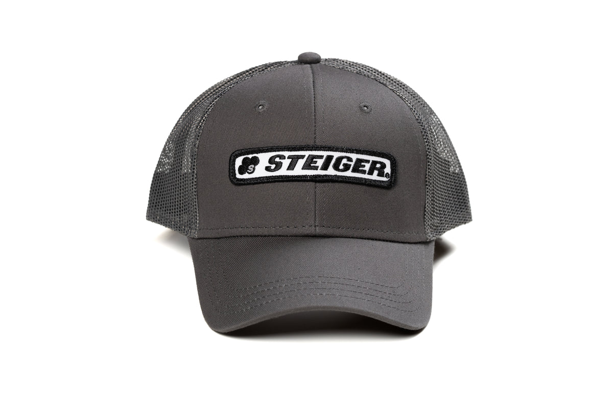 Steiger Logo Hat, Gray Mesh, Youth Size – J&D Productions, Inc.