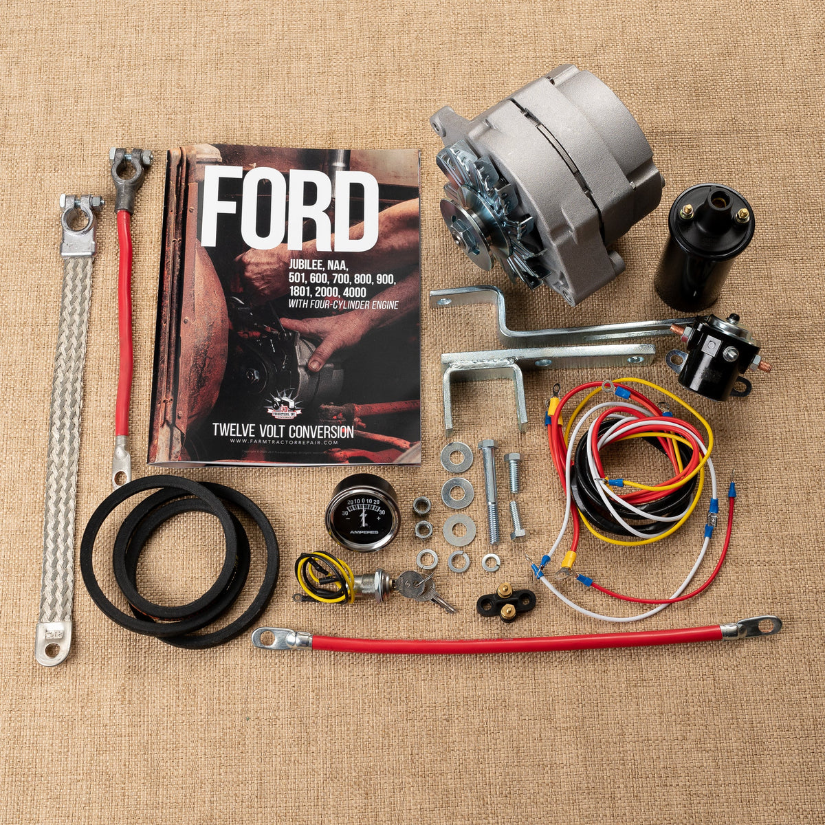 Premium 12 Volt Conversion Kit (Fits Ford NAA and Jubilee Tractors ...